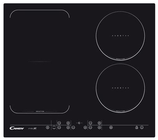 Candy CFID36WIFI - Placa de inducción 59x52cm 4 zonas Cristal cerámico ...