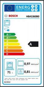 Bosch *DISCONTINUADO* HBA5360B0 - Horno Multifunción Hidrolítico 60cm ...