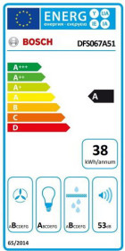 Bosch DFS067A51 - Campana Telescópica 60cm 4 potencias Clase A Inox ...