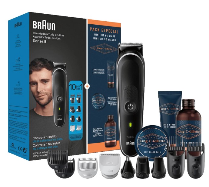 Braun Series 5 MGK5440 + Pack King C.Gillette - Pack regalo Navidad ...