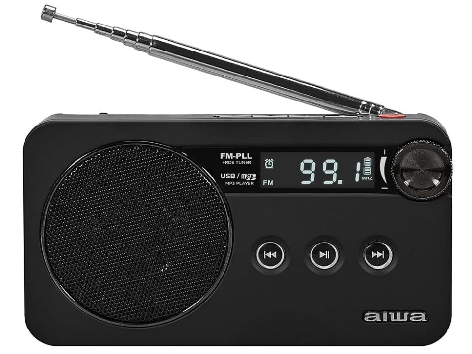 Aiwa RS77PILLBK - Radio Digital con Receptor Portátil Recargable ...