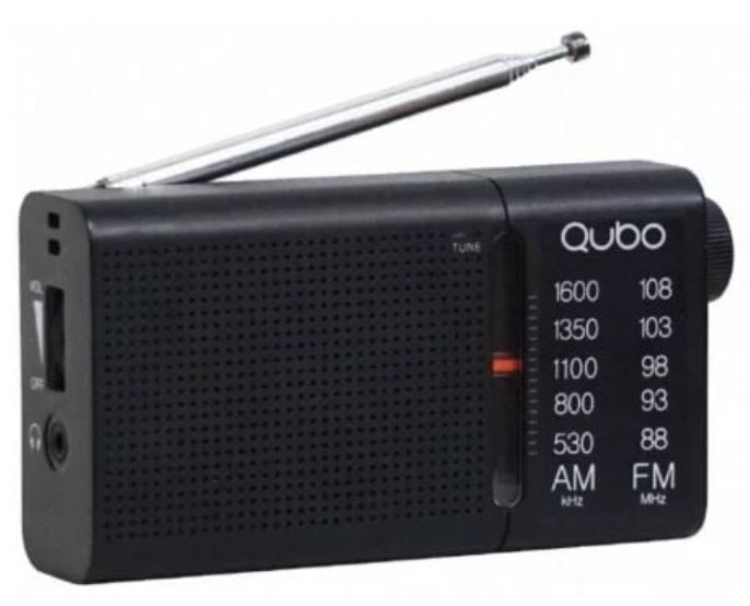 Qubo RS-2 - Radio Portátil AM/FM con Auriculares y Alimentación por ...