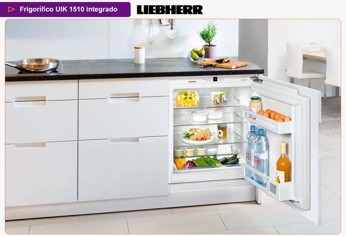 Liebherr UIK 1510 - Frigorífico integrado bajo encimera 82 x 59.7 x 55 ...