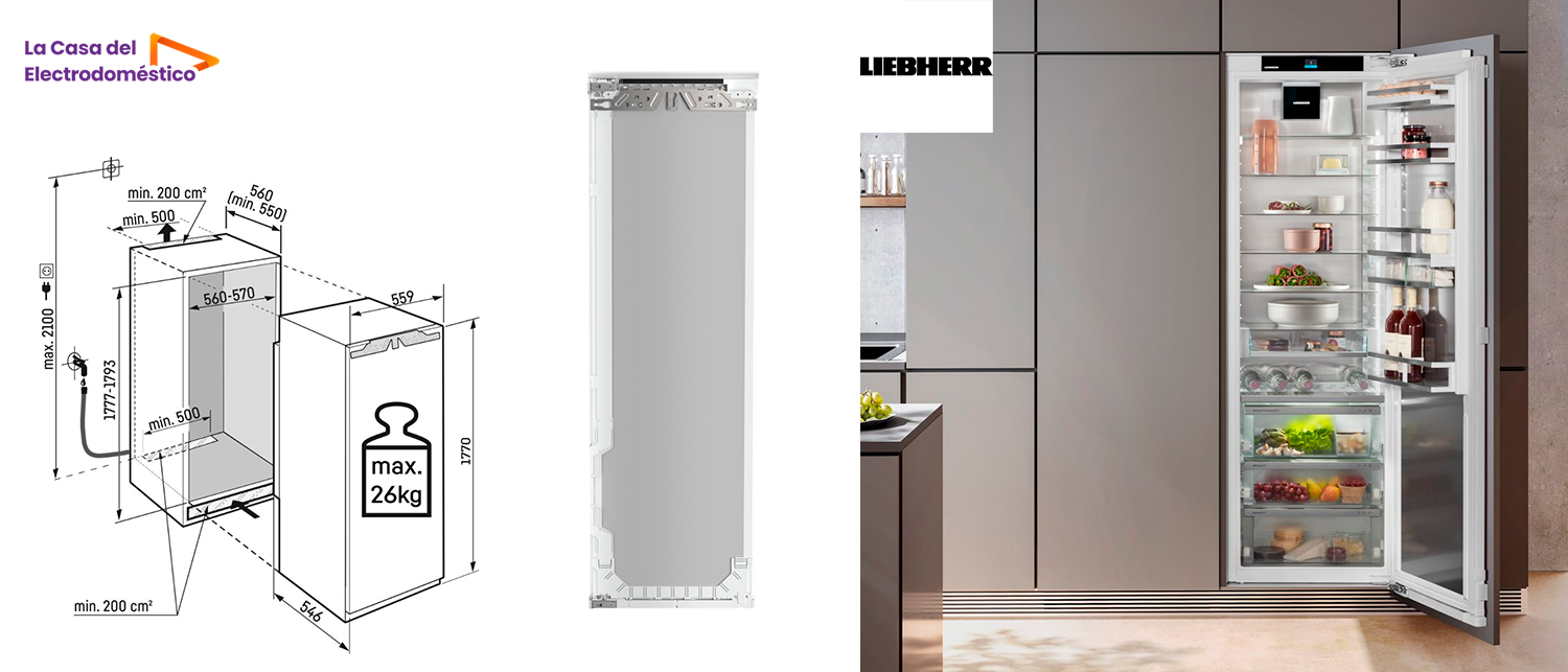 Liebherr IRBAd 5190 Peak BioFresh - Frigorífico Integrable 177.2/178 ...